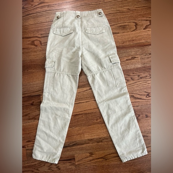 Zara | Pants & Jumpsuits | Zara Cream Colored Cargo Pants | Poshmark